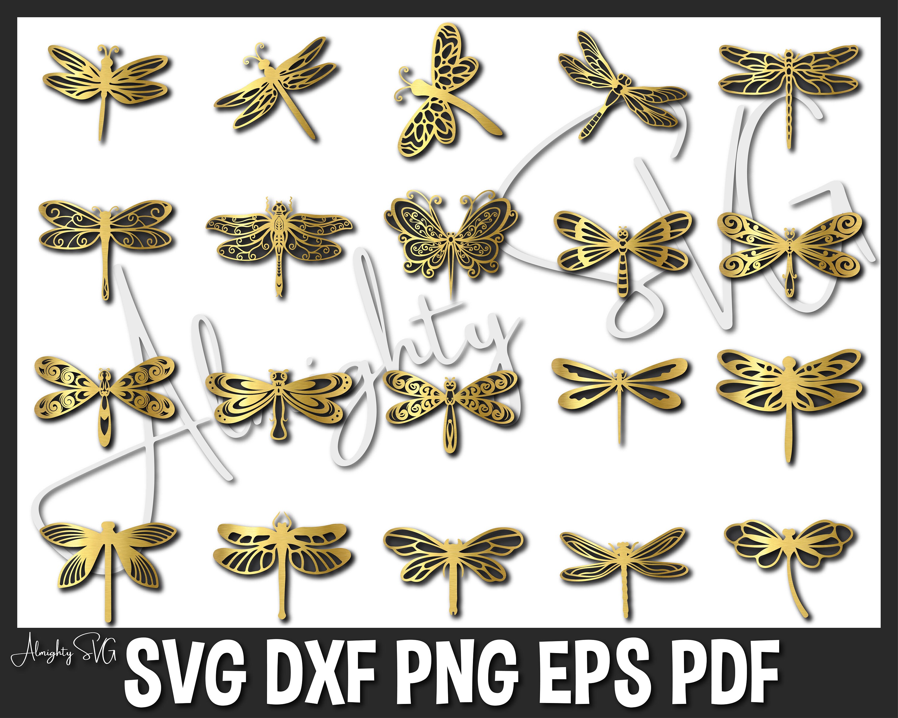 Dragonfly SVG DIY Dragonfly Svg Dragonfly Bundle Svg - Etsy