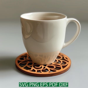 Coasters Laser Cut SVG Bundle, Coasters SVG Laser Cut File, Vector ...