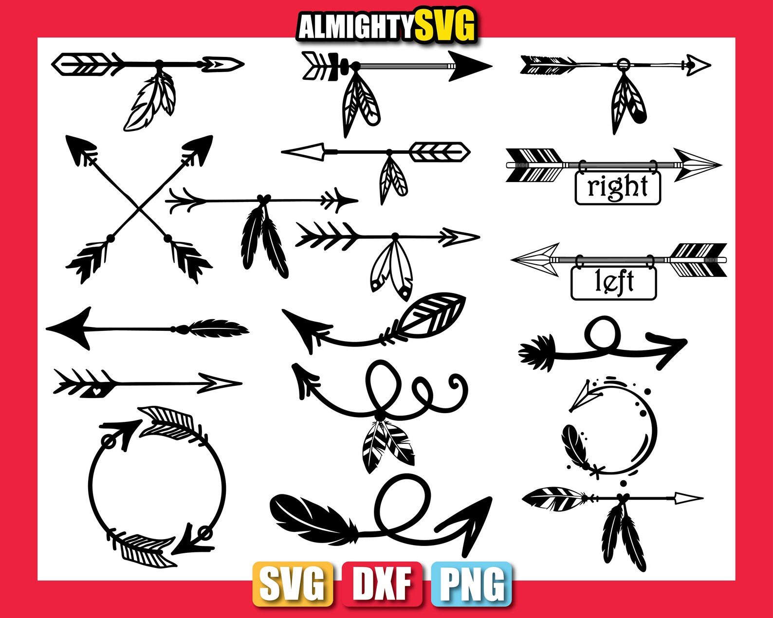 Arrow Svg Arrow Bundle Svg Arrow Vector Arrow Clipart SVG | Etsy