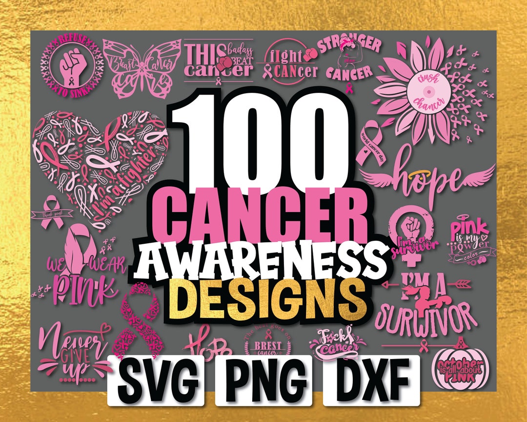 Breast Cancer SVG, Cancer Awareness Svg Files for Cricut - Etsy