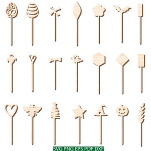 Food Stir Stick SVG, Stir Stick Bundle SVG, Cake Topper Svg, Stir Stick ...