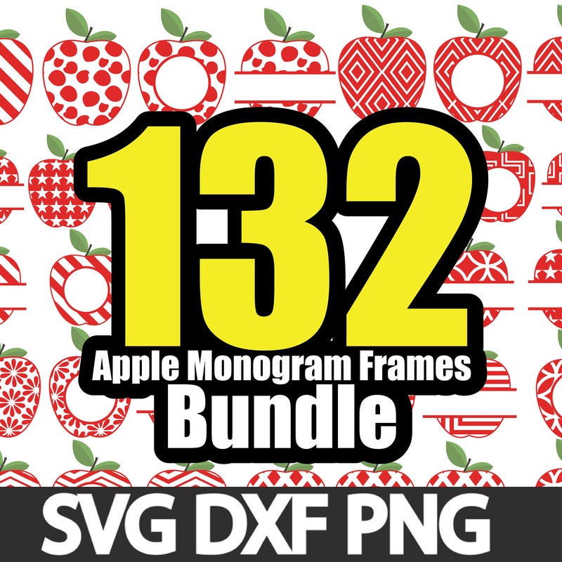Apple Monogram - Etsy