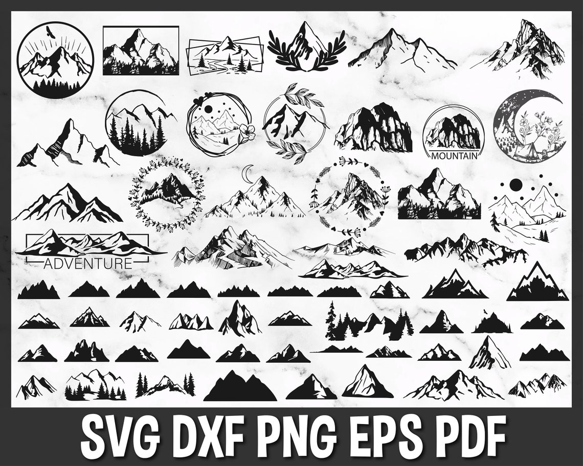 Berge SVG Berge SVG Wald Svg Abenteuer Svg Outdoor Svg - Etsy.de