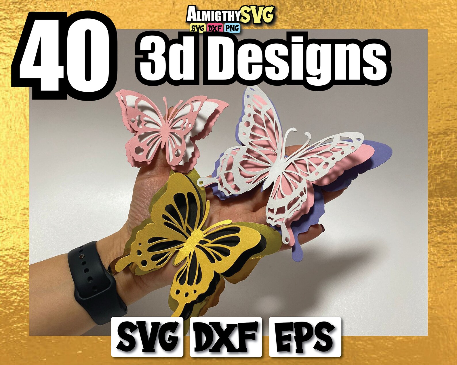 Butterfly SVG 3D Butterfly Svg Butterfly Bundle Svg | Etsy