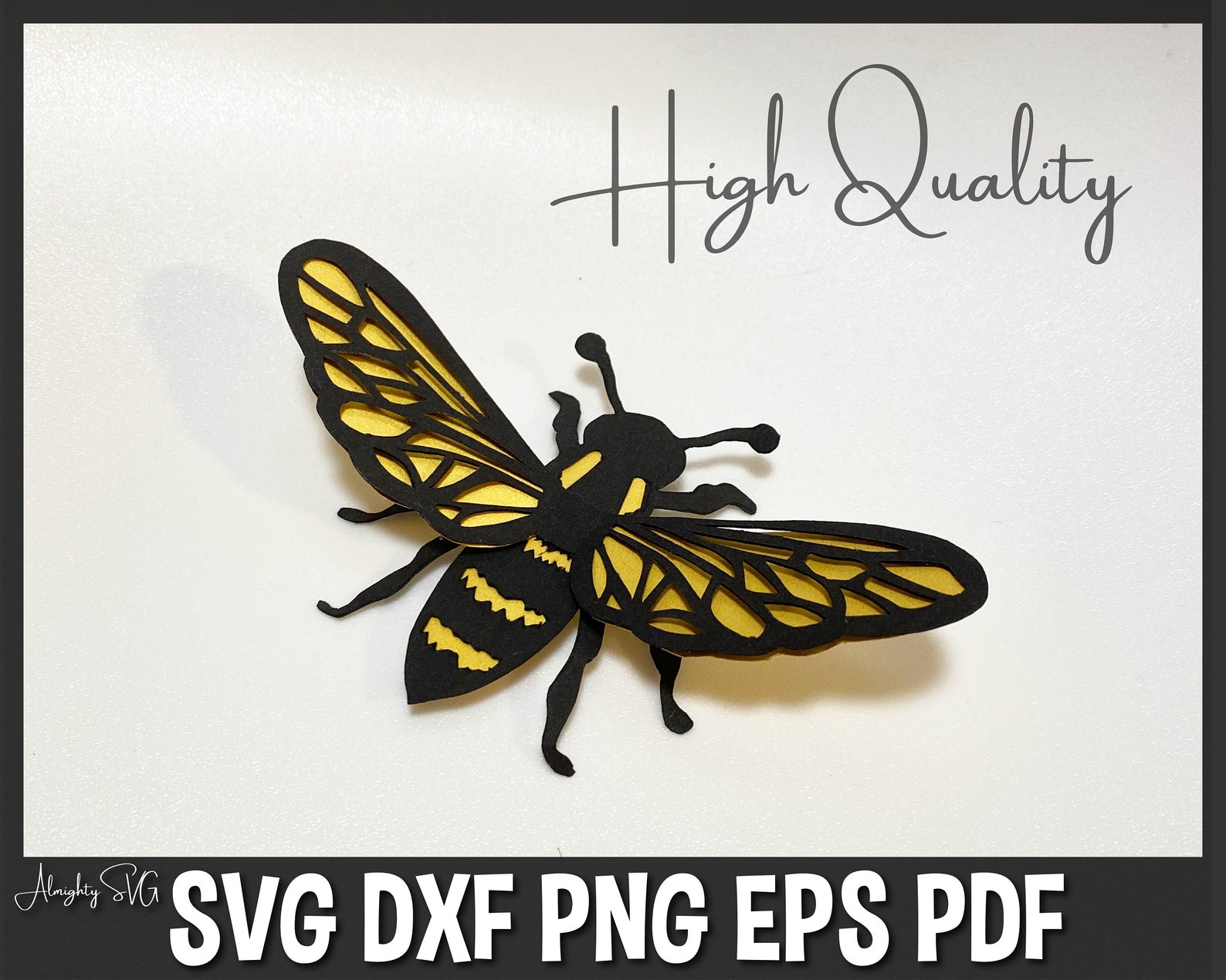 Bee Svg 3d Bee Svg Layered Bee Svg Bee Svg Template for - Etsy Canada