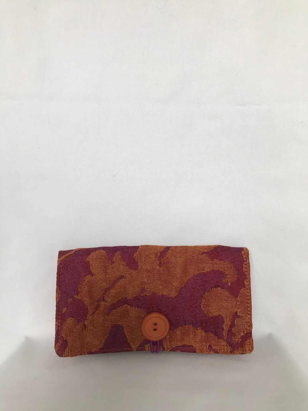 Checkbook Cover, Purple and Rust Checkbook - Etsy