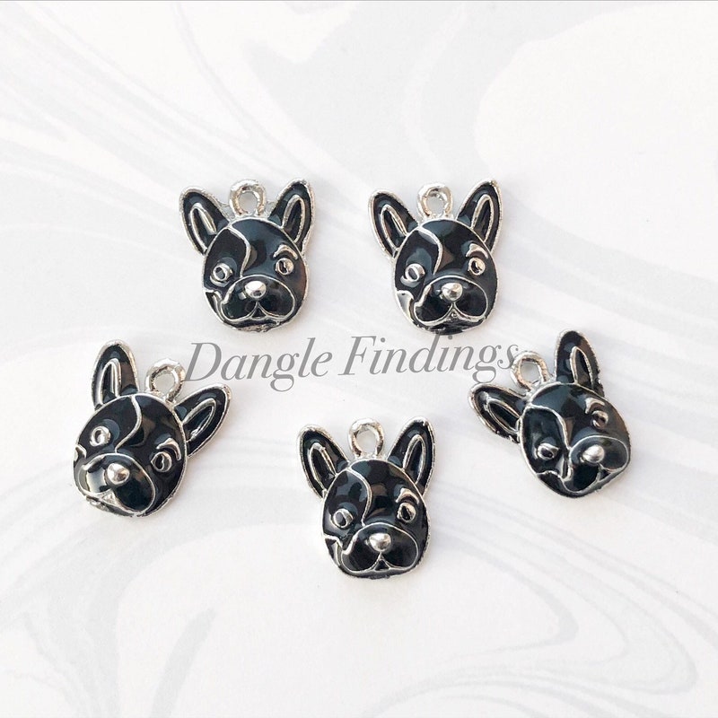 Enamel Bulldog Charms - Etsy