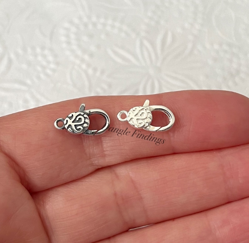 Elegant Sterling Silver Lobster Clasp for DIY Bracelets and Necklaces ...