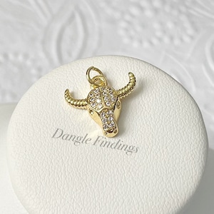 Bull Charm Necklace Bracelet Head Cattle Animal Jewelry - Etsy