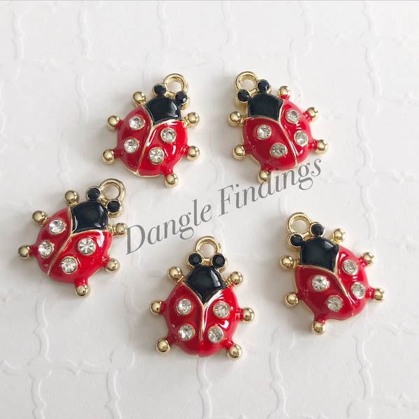 Ladybug Charms - Etsy
