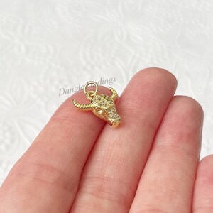 Bull Charm Necklace Bracelet Head Cattle Animal Jewelry - Etsy