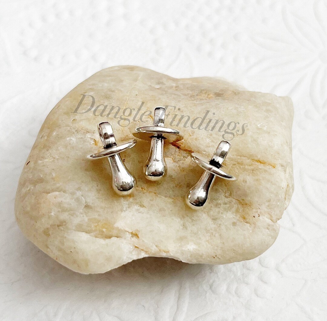 10 Pacifier Charms for Jewelry Making and DIY Baby Shower Crafts, 13mm ...