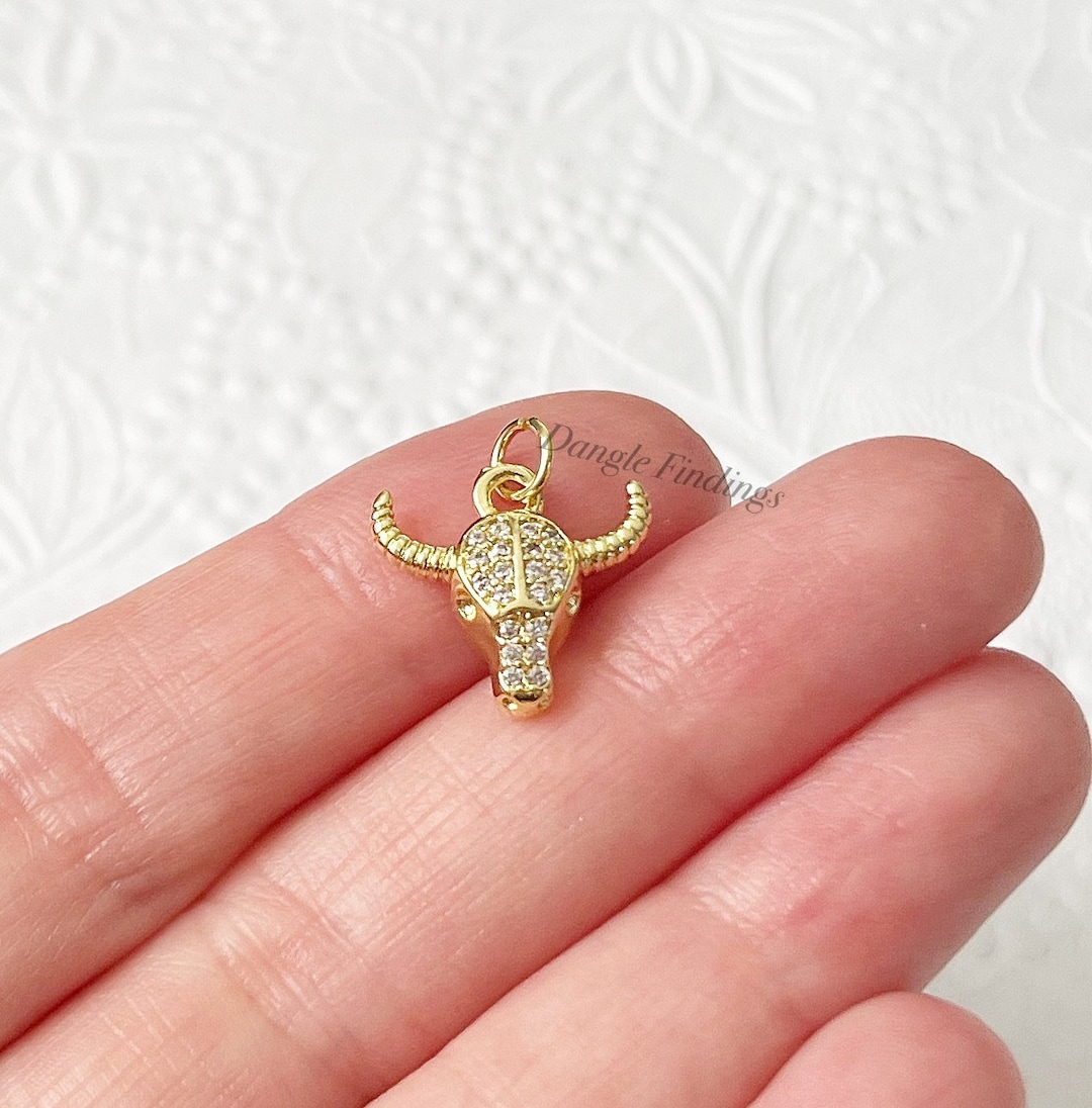 Bull Charm Necklace Bracelet Head Cattle Animal Jewelry - Etsy