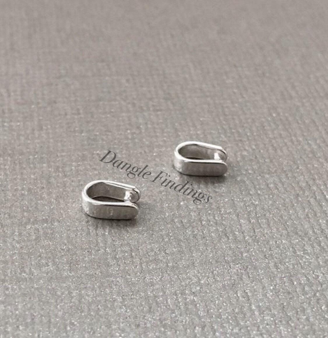 2 Pinch Bails Small Ice Pick Sterling Silver Pendant - Etsy