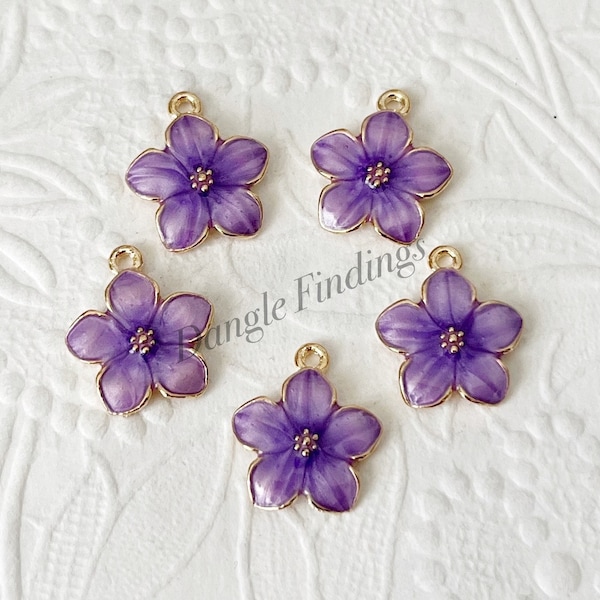 Flower Charms - Etsy