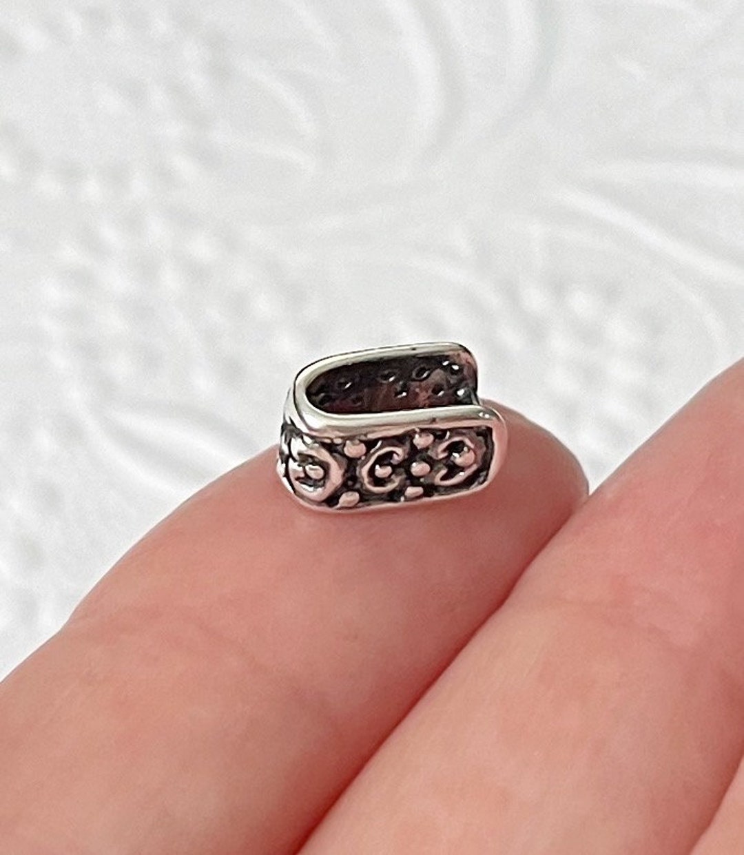 Pendant Bail, Anti Tarnish, Oxidized Silver, Necklace, Jewelry Making ...