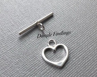 Heart Toggle Clasp - Etsy