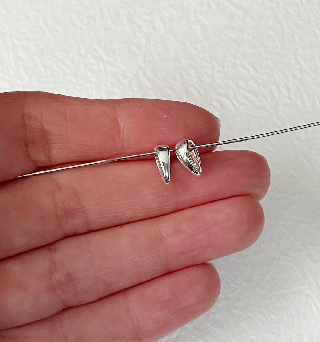 2 Small Bails, Pendant, Necklace, Silver, Plain, Simple, No Tarnish ...