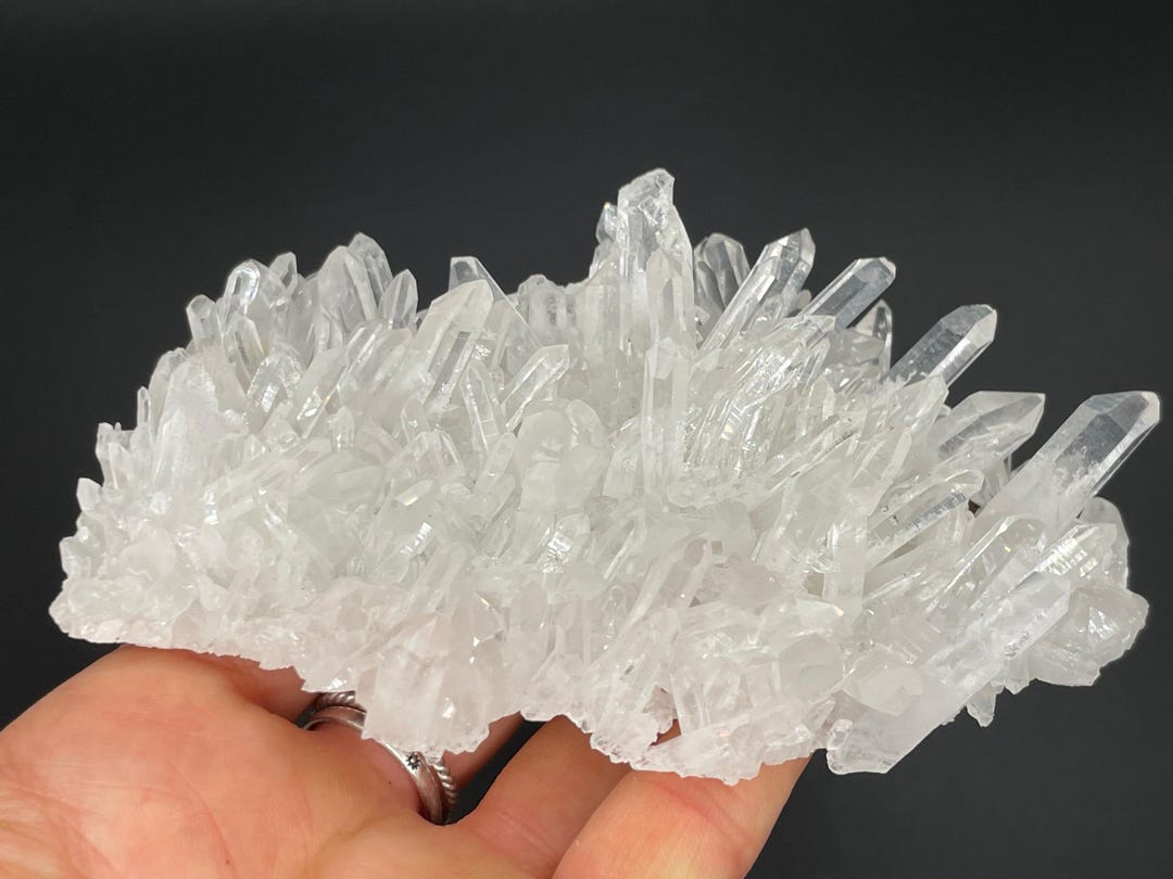 Clear Quartz Crystal Cluster || Raw Quartz Cluster || Lemurian Quartz Crystal Cluster - Etsy