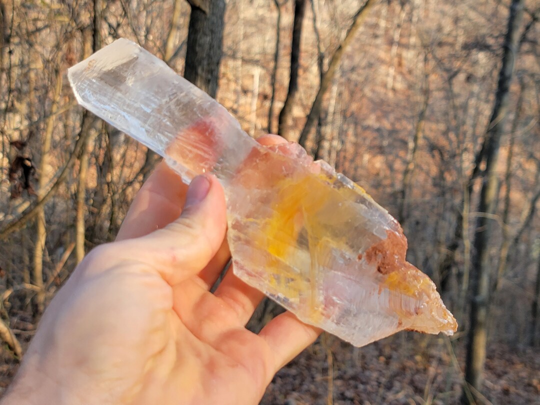 Golden Phantom Selenite Crystal Cluster Sacral Selenite Utah Selenite ...