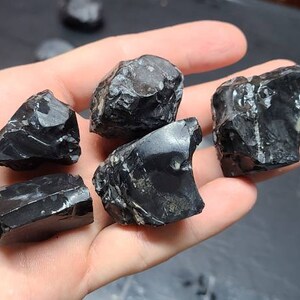 Obsidian Marbles || Naturally Tumbled! ||grounding Obsidian Stone ...