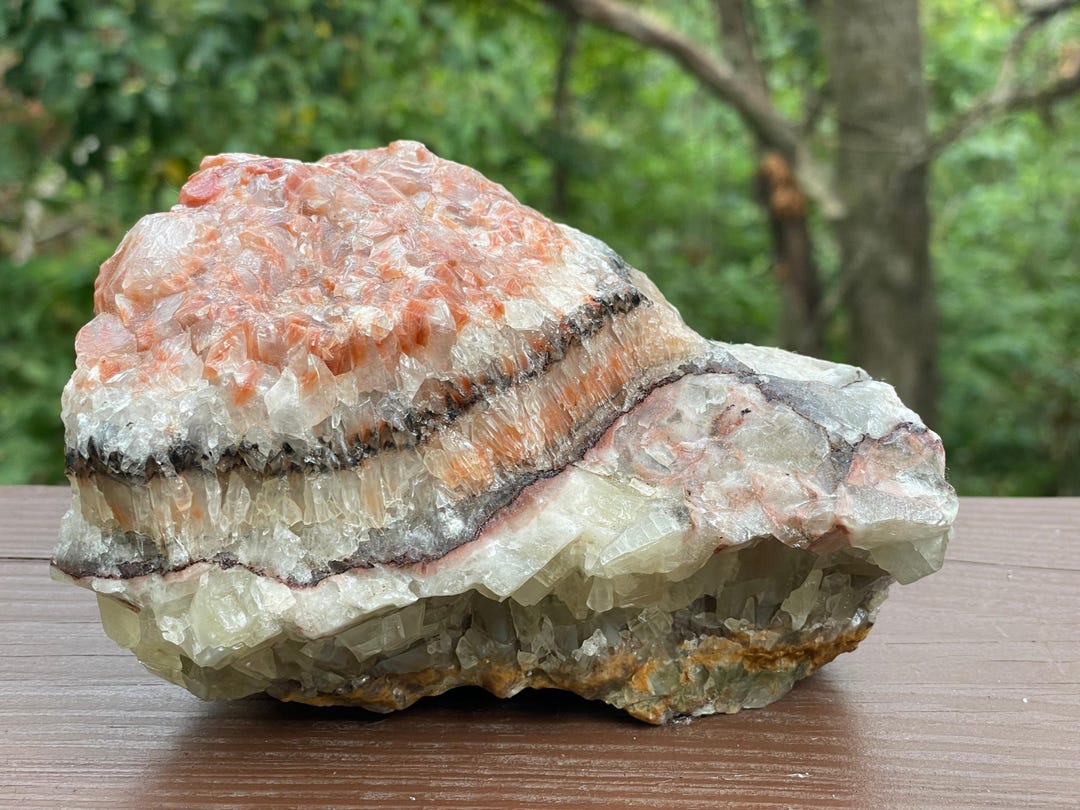 Jumbo Raw Tri Color Calcite Crystal Rough Tri Color Calcite Chunk - Etsy