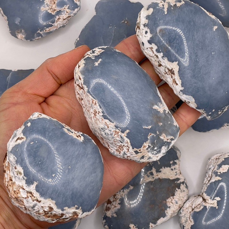 Angelite Crystal - Etsy