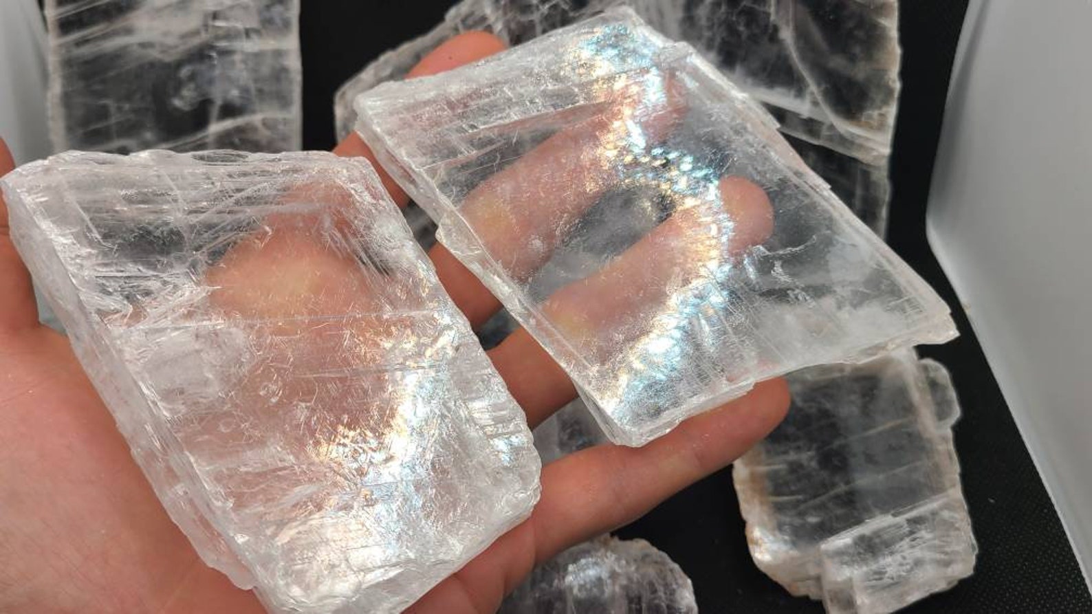 Large Raw Selenite Plate True Selenite Charging Plates Utah - Etsy