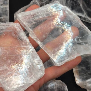 Large Raw Selenite Plate True Selenite Charging Plates Utah - Etsy