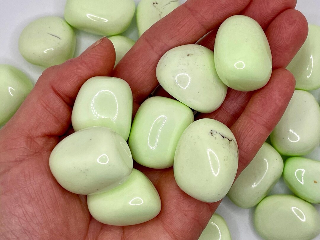 Lemon Chrysoprase Tumble || Lemon Chrysoprase Stone || Lemon ...
