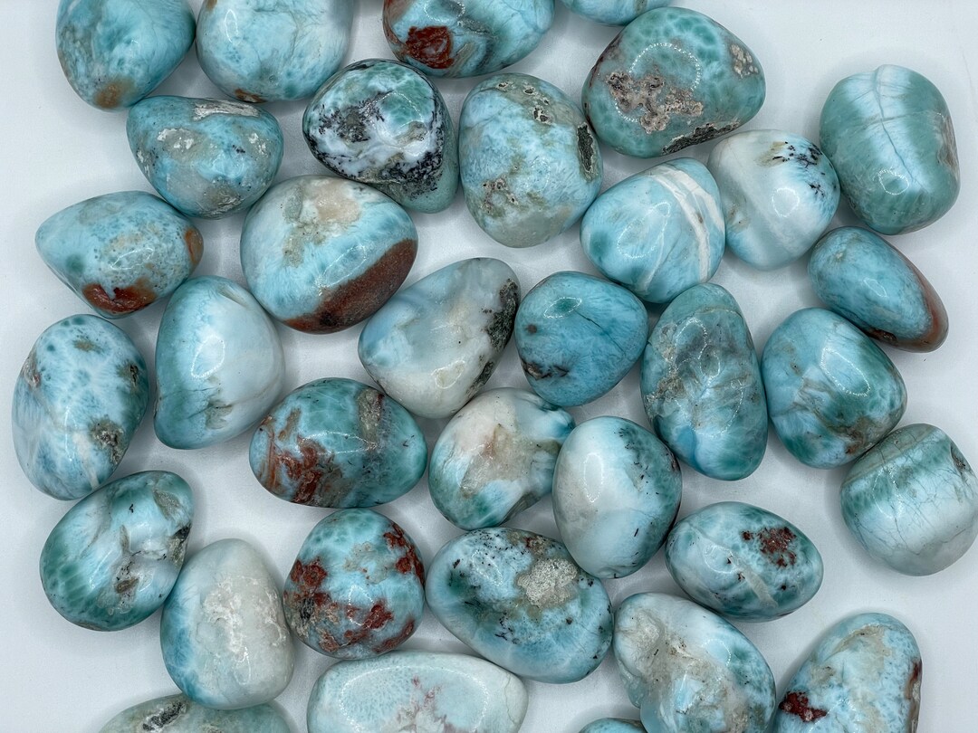 Larimar Tumble || Larimar Stone || Larimar Tumbled Stone || Pick Your ...