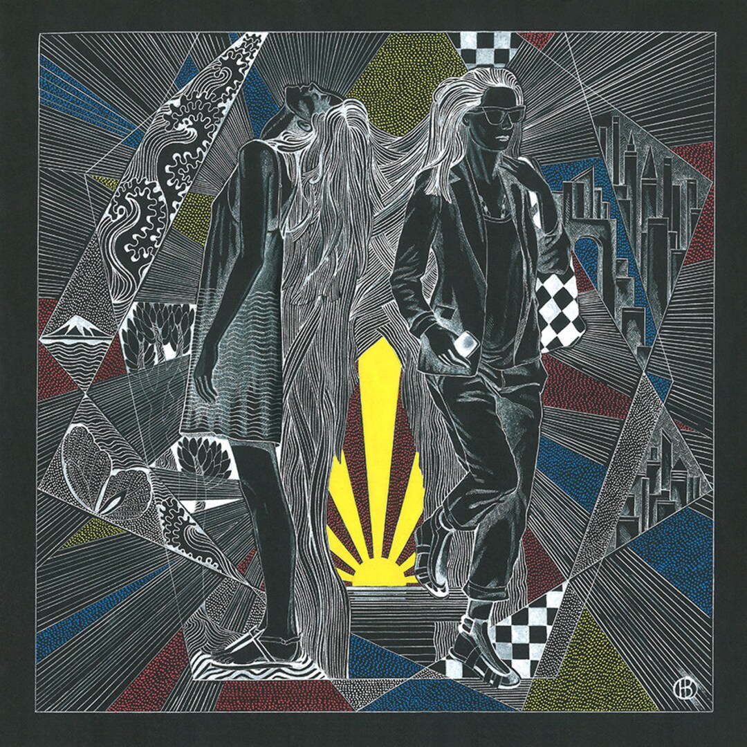 Symbiosis Original Ink on Paper White Ink Drawing by Artist Olga ...