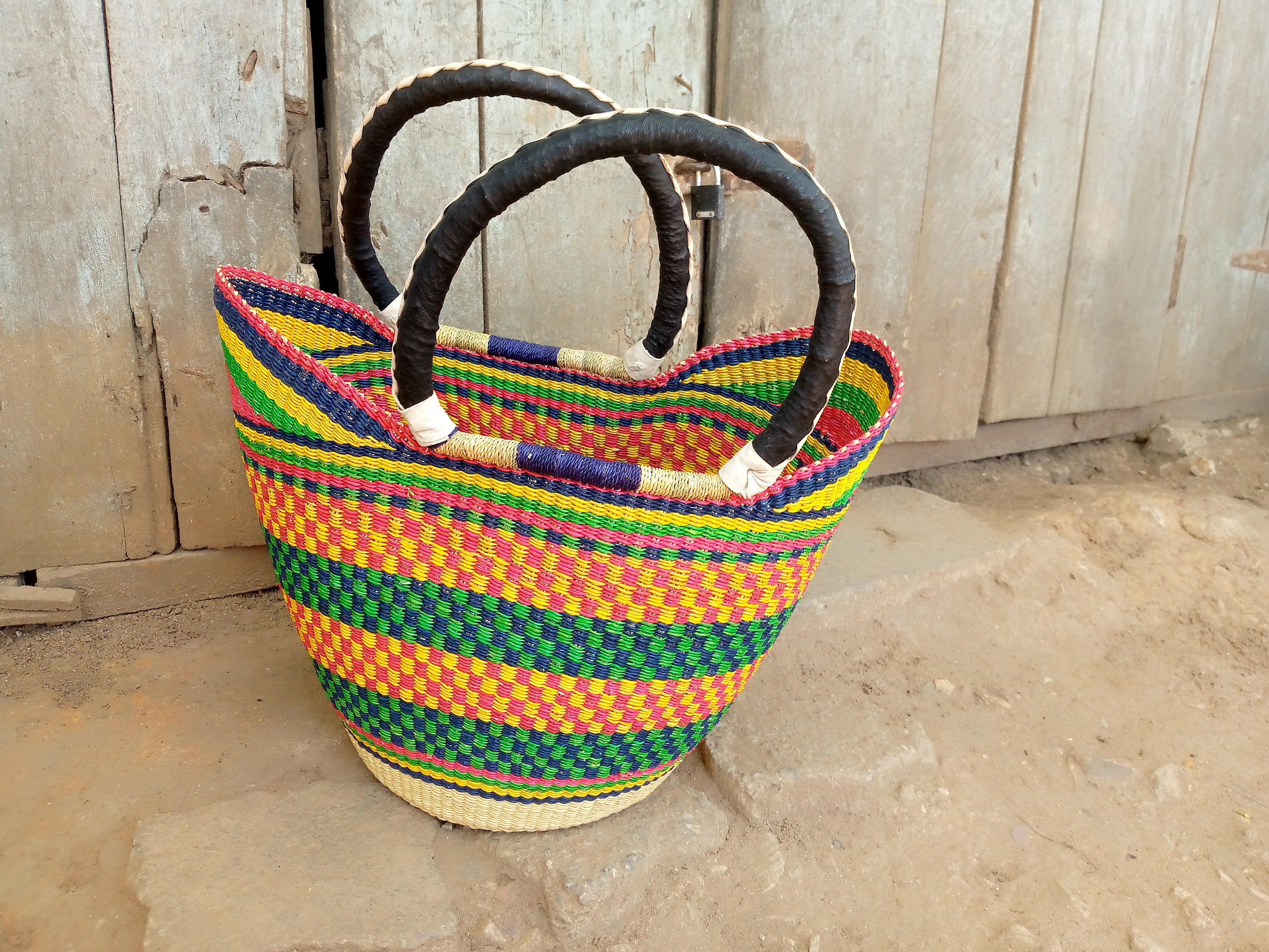 Multi Color African Market Basket - munimoro.gob.pe