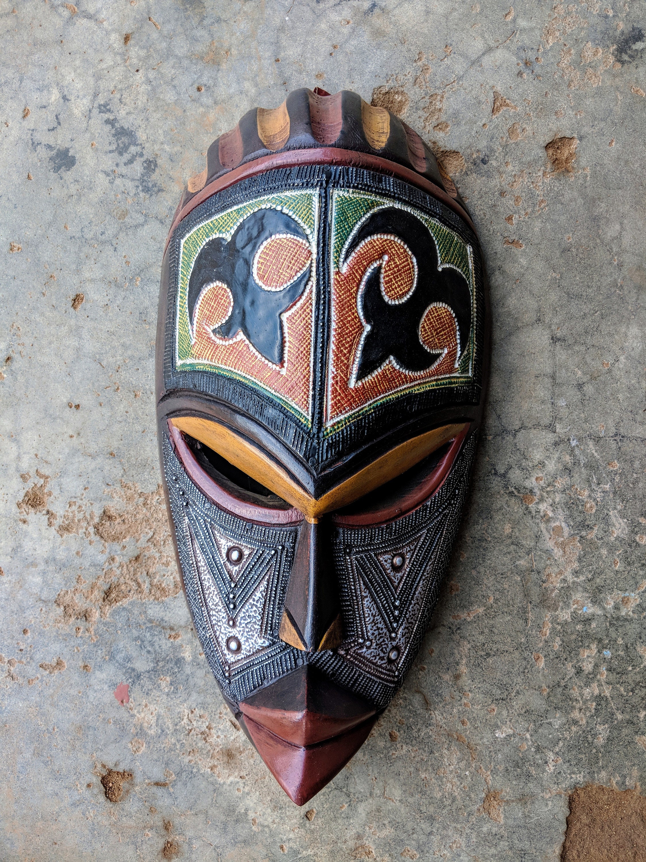 Colorful West African Masks