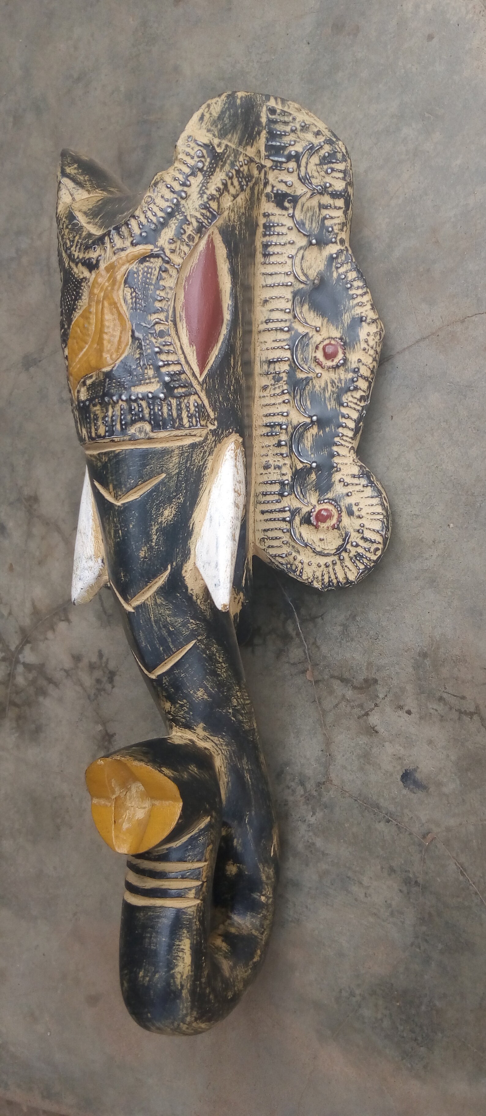 African Mask for Wall Elephant Wall Mask Tribal Wall Art - Etsy