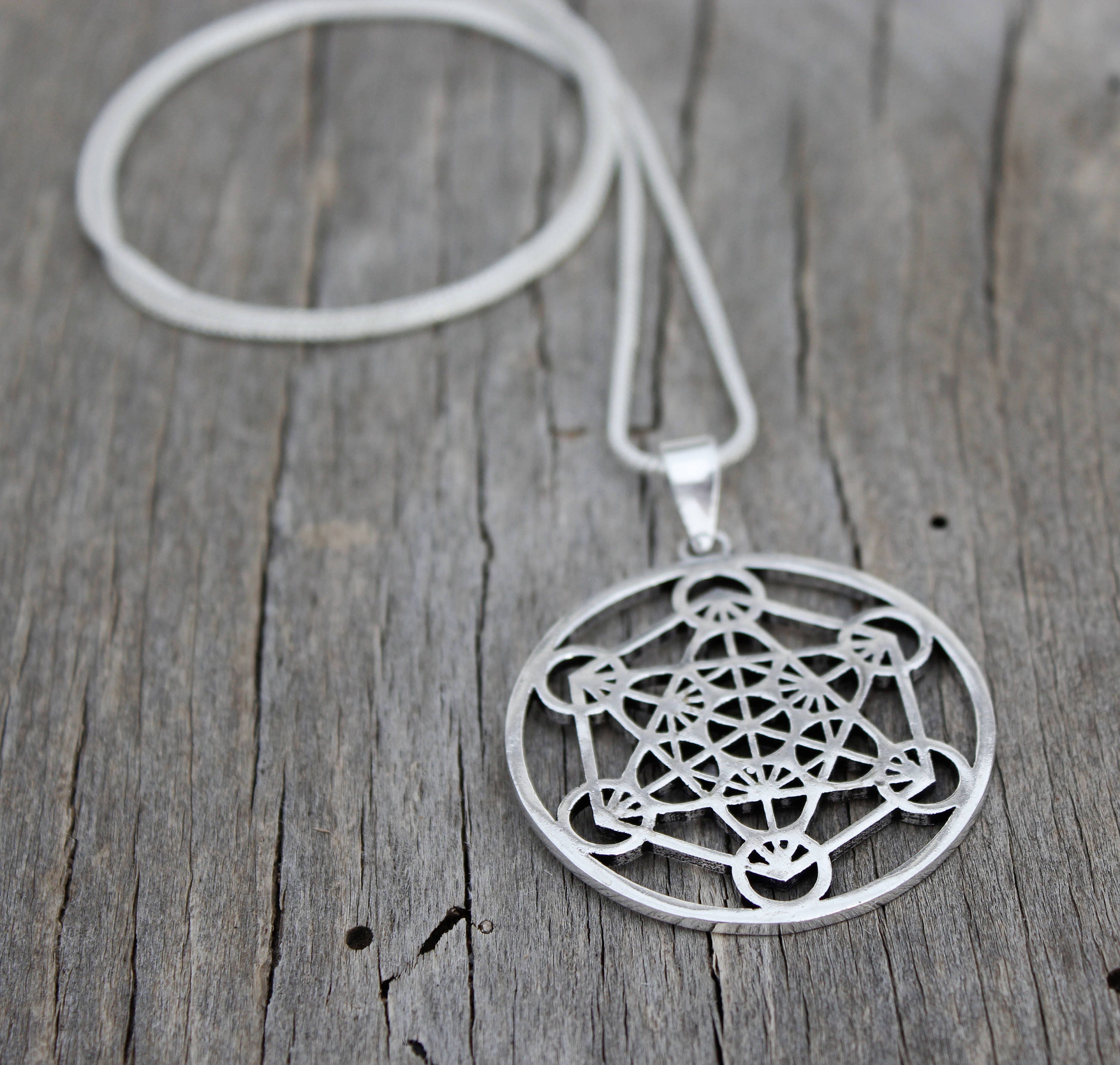 Geometric necklace sacred geometry pendant Seed of life Yoga | Etsy