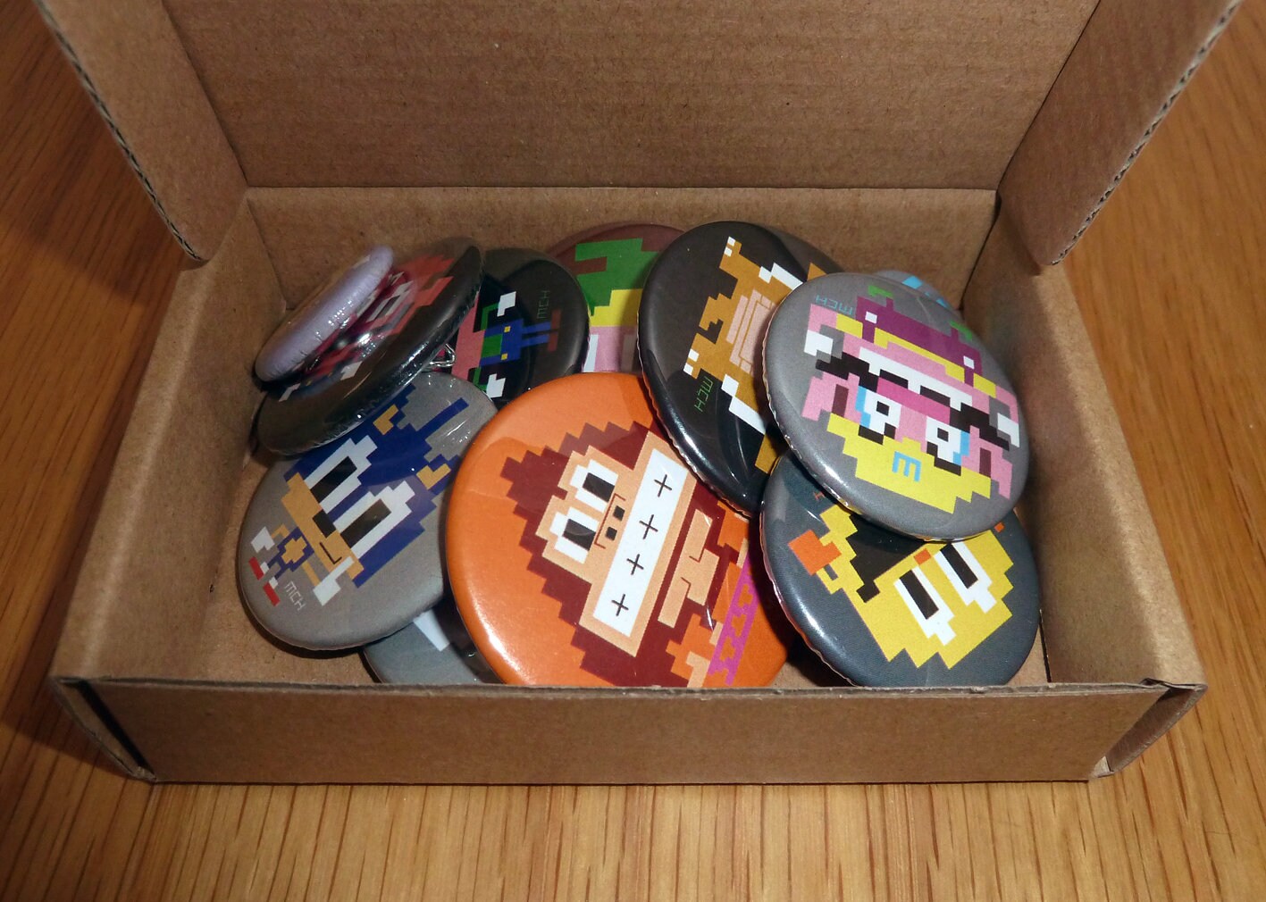 Set of 12 Original Retro Style 8 Bit Badges - Etsy