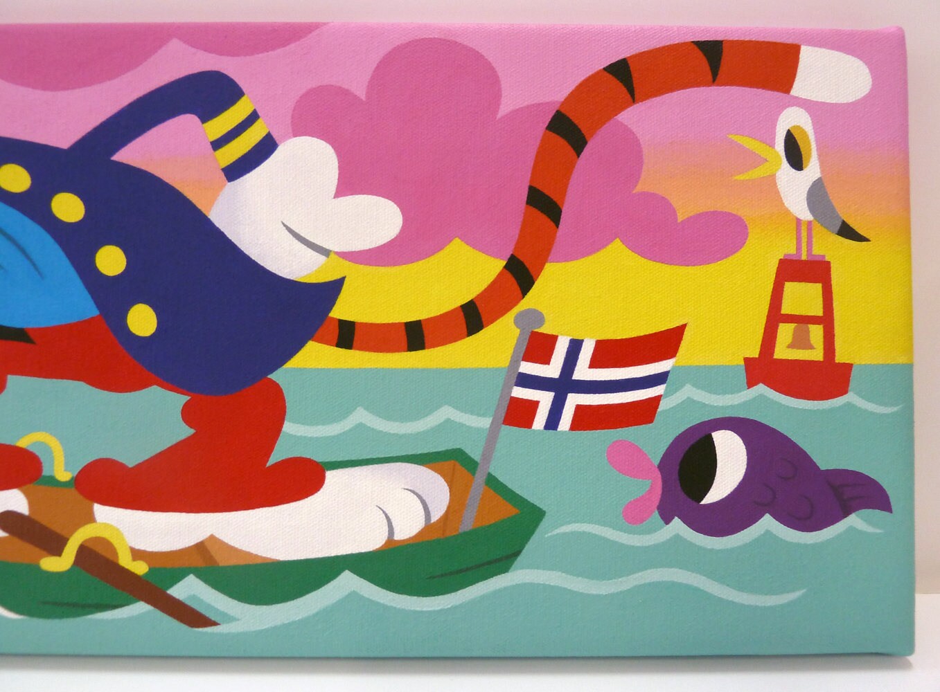 Captain Tiger 2015 Pintura acrílica original sobre lienzo - Etsy España