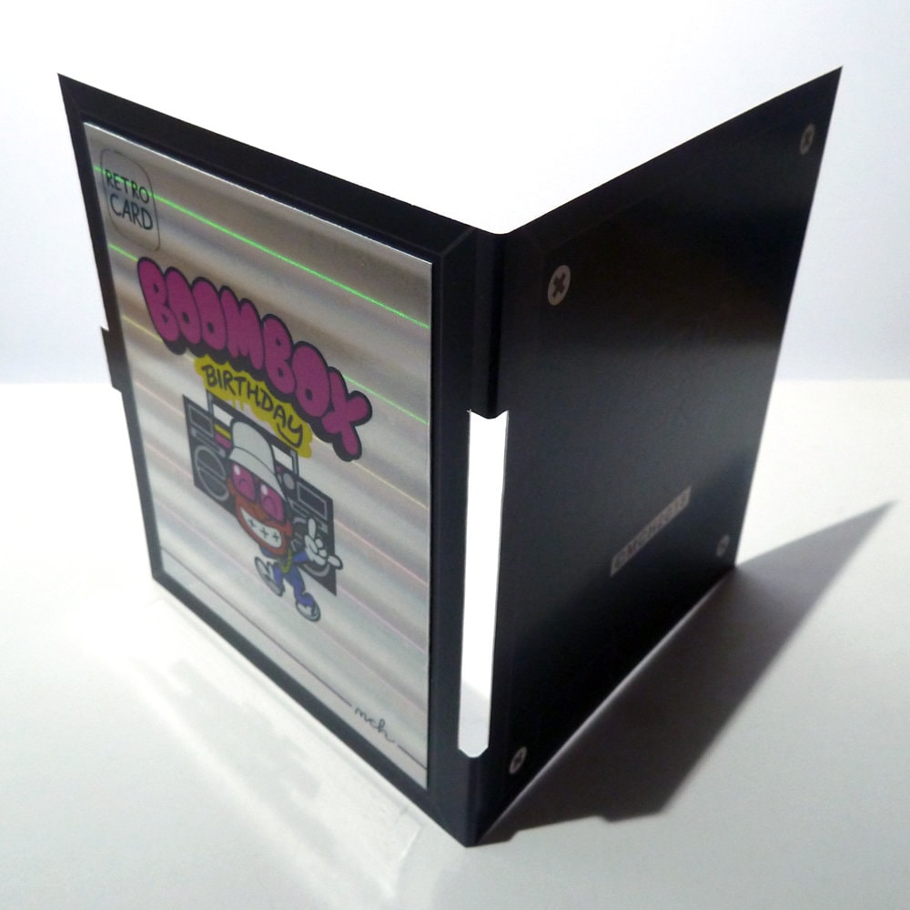 Boombox Birthday Card Retro LCD Style Choice of 3 Colours - Etsy