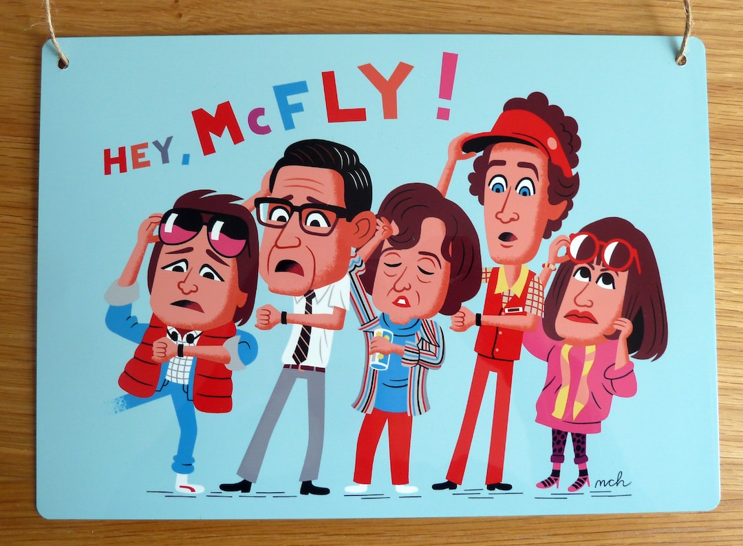 Hey Mcfly Metal Sign 28x20cm - Etsy UK