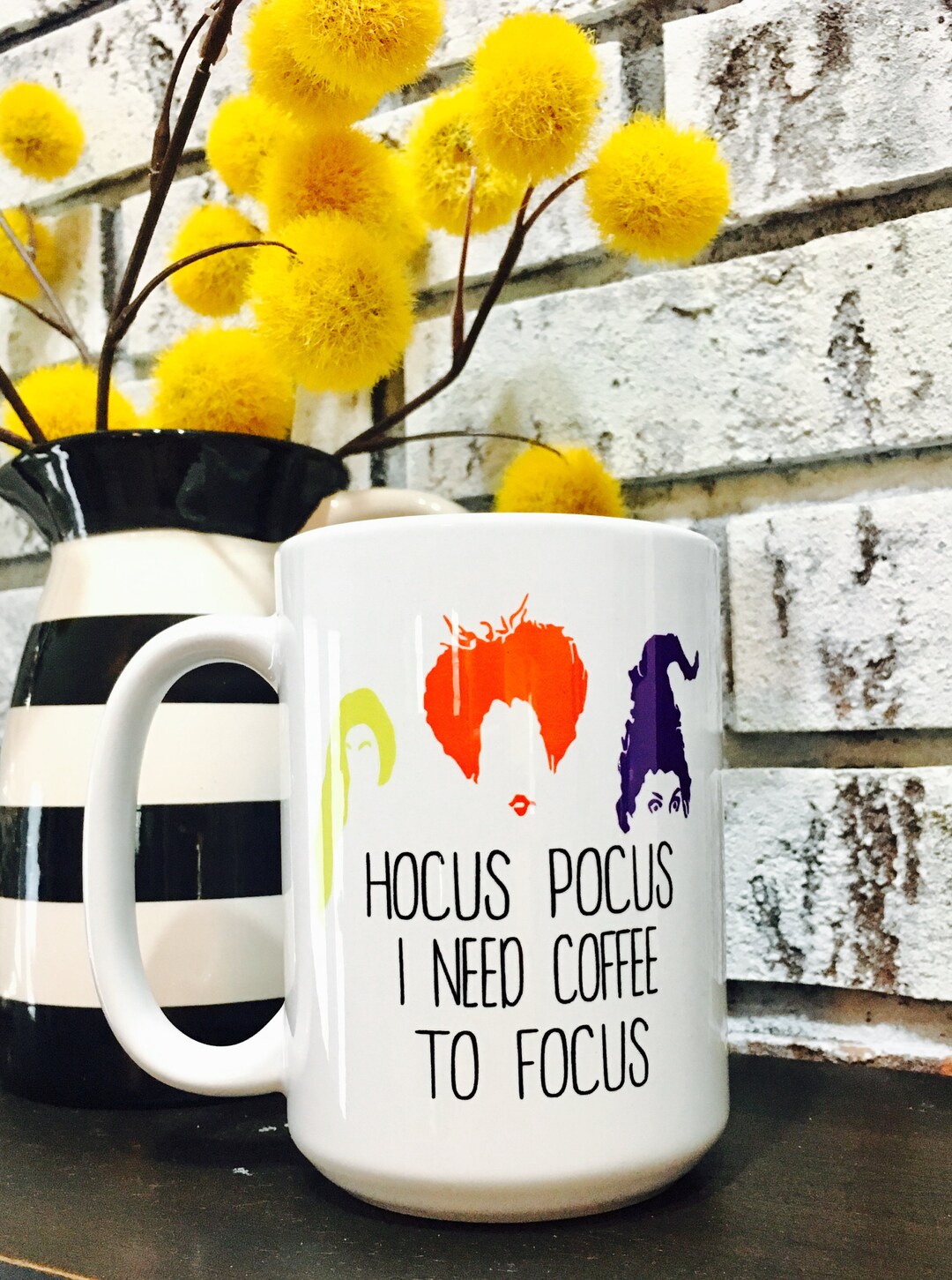 Cute Fall Coffee Mug-hocus Pocus I Need Coffee to Focus - Etsy