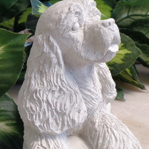 Cocker Spaniel Statue Garden Statue Memorial Dog Statue - Etsy