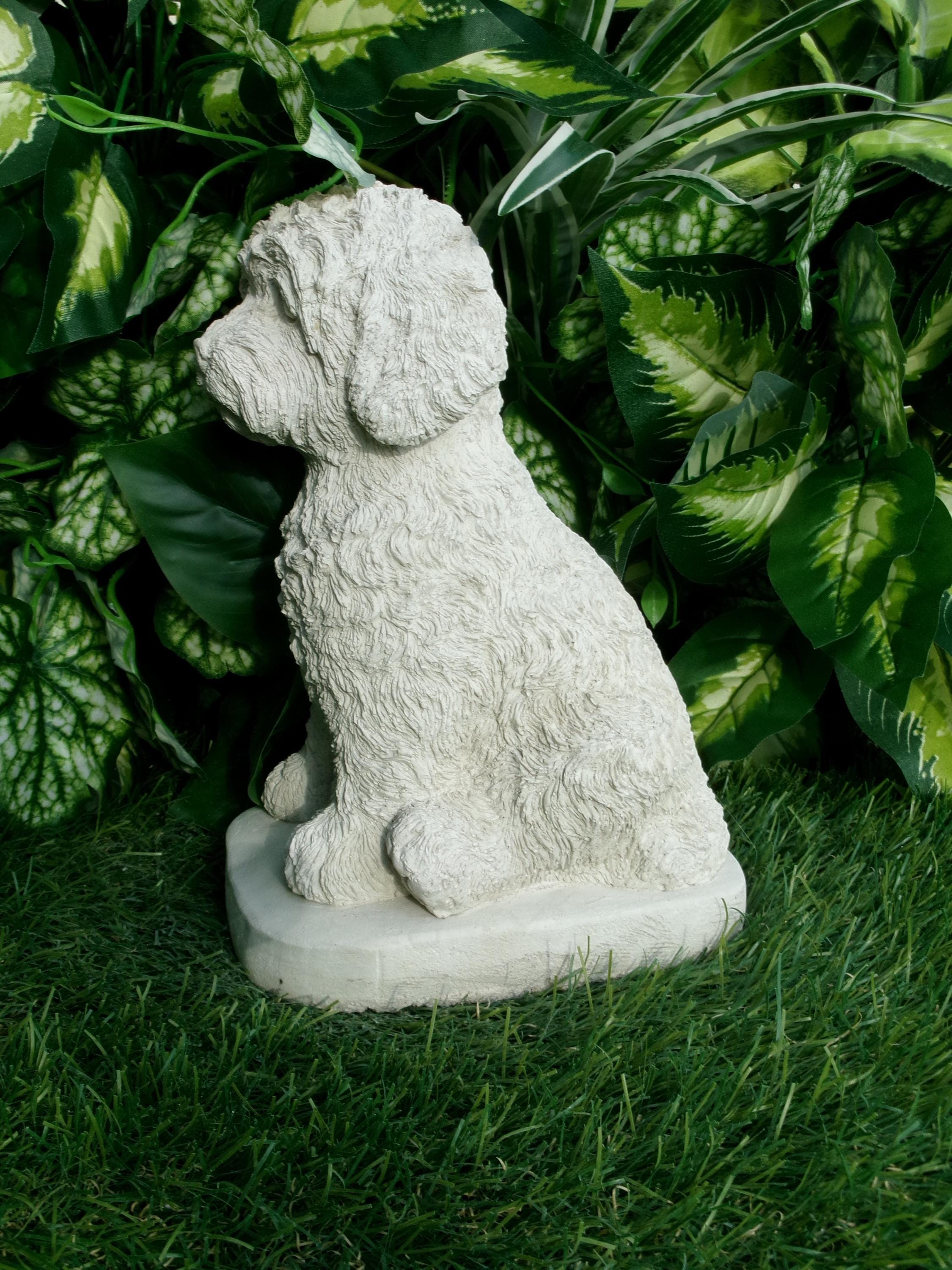 Labradoodle Cavapoo Concrete Dog Statues Dog Lovers Gift Pet Loss ...
