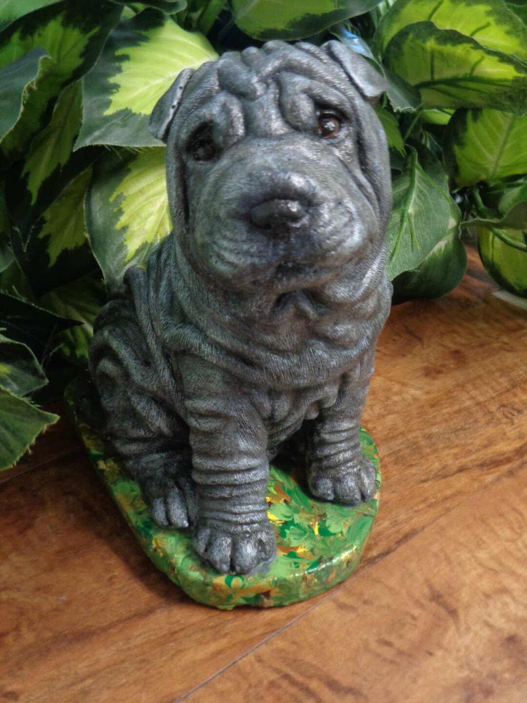 Shar Pei Dog Statue Figurine Concrete Waterproof Sealed or Custom ...