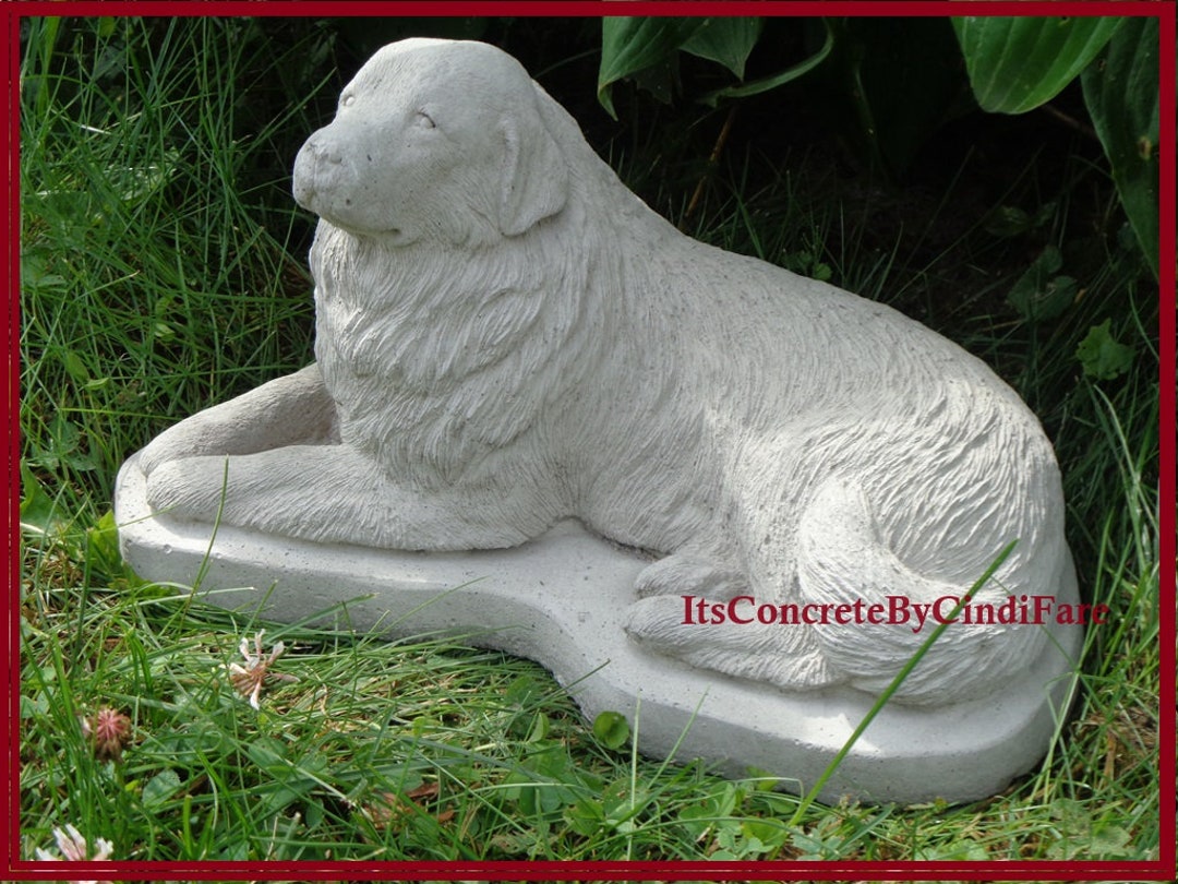 Great Pyrenees Concrete Statue, Figurine, Newfoundland Dog Landseer ...