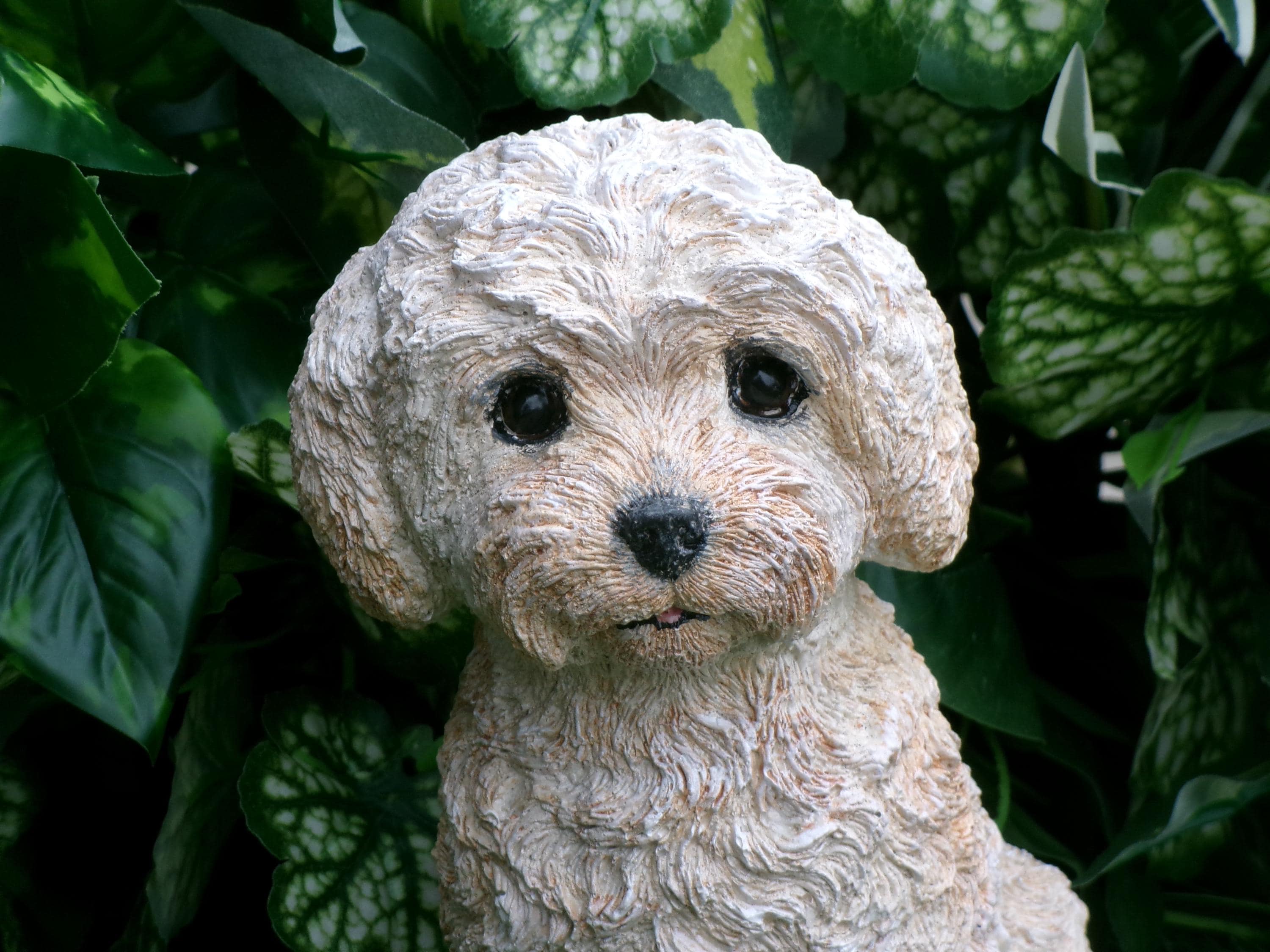 Labradoodle Cockapoo Cavapoo Concrete Statue Custom Mini-me Painted Dog ...
