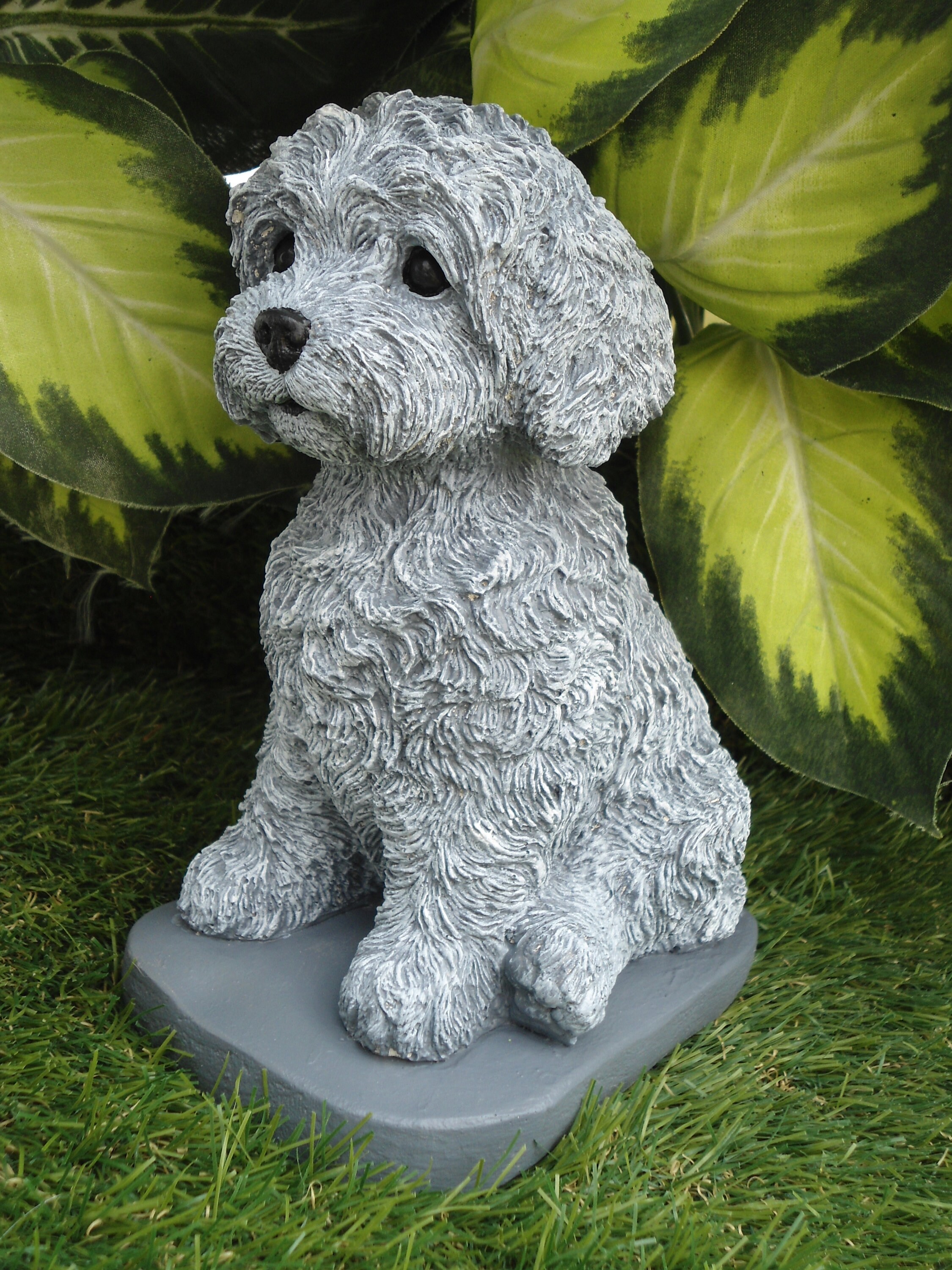 Labradoodle Cockapoo Concrete Dog Statues Home and Garden Decor Doodle ...