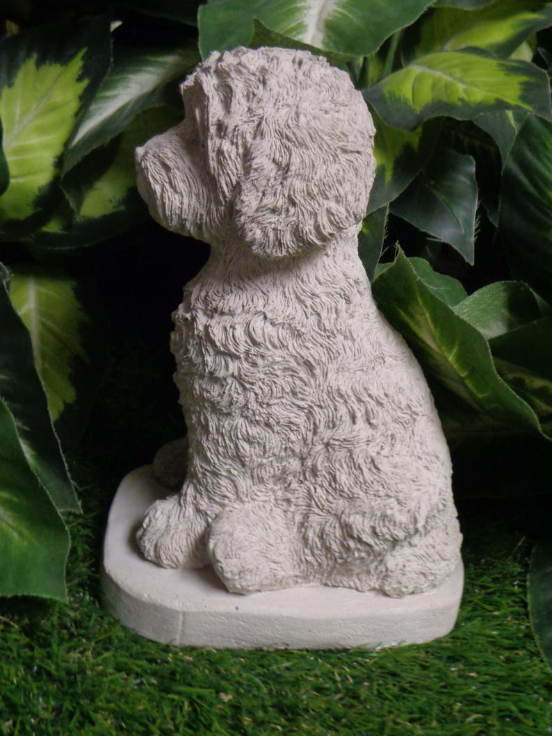 Labradoodle Cavapoo Concrete Dog Statues Dog Lovers Gift Pet Loss ...