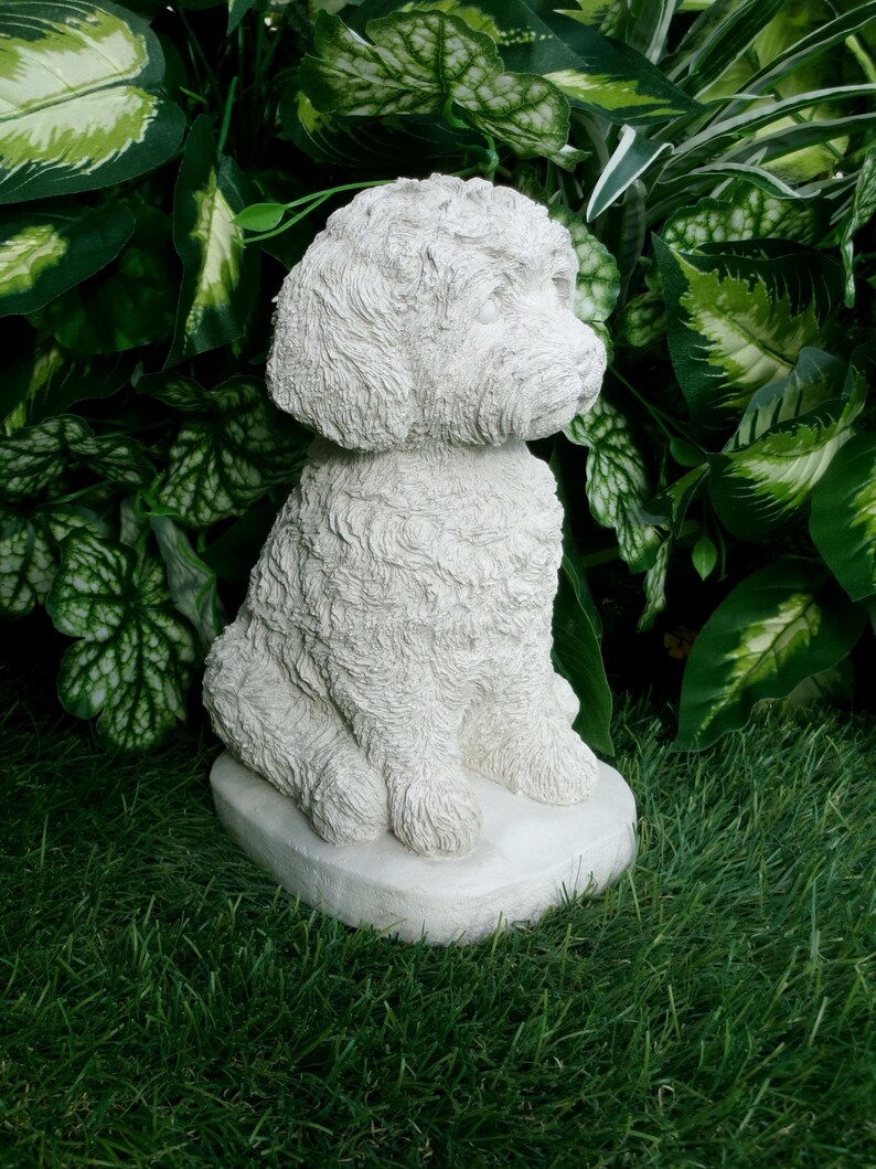 Labradoodle Cavapoo Concrete Dog Statues Dog Lovers Gift Pet Loss ...