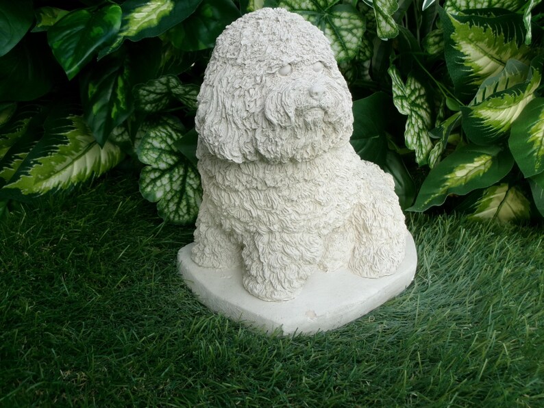 Cavapoo Dog Statue Cockapoo Concrete Statue Pet Loss Memorial Outdoor ...